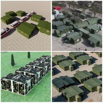 buy Portable Folding 20ft & 40ft Expandable Container Houses Temporary ...